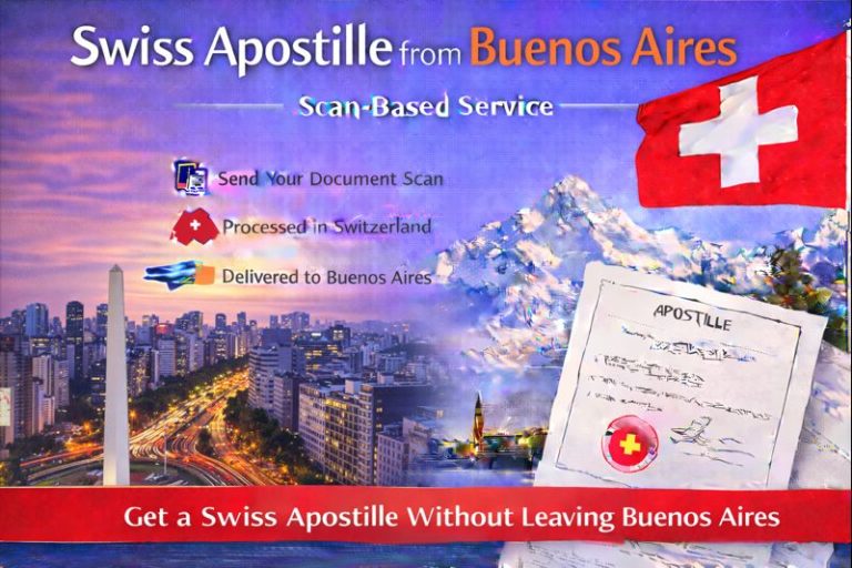 Swiss Apostille from Buenos Aires – Scan-Based Service